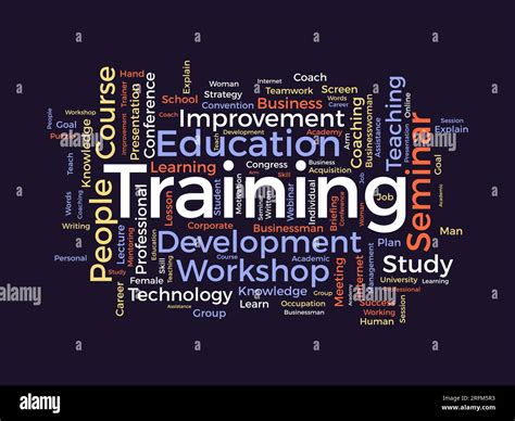 Word Cloud Background Concept For Training Professional Career Development With Business