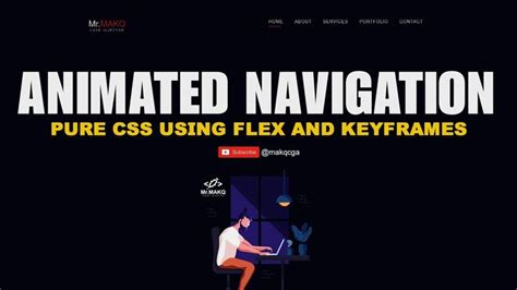 How To Create A Pure Css Animated Flexbox Navigation Bar Code Injector