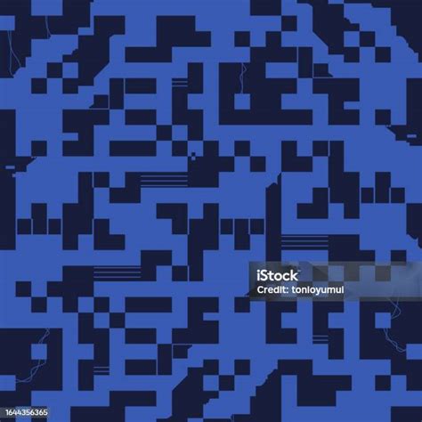 픽셀 원활한 패턴 디자인 Qr 코드 기하학적 패턴입니다 추상적인 글리치 텍스처 간단한 반복 정사각형 픽셀 기술 배경 가능성에 대한 스톡 벡터 아트 및 기타 이미지 Istock
