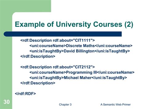 semantic web resource description framework ppt databases