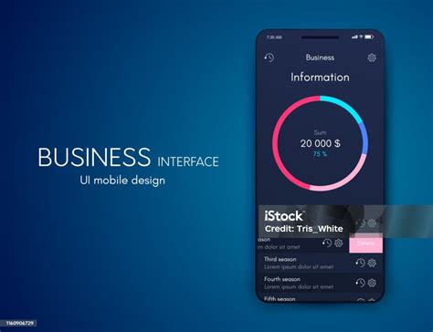 네 가지 옵션이있는 벡터 그래픽 모바일 인포 그래픽 모바일 응용 프로그램 워크플로 레이아웃 다이어그램 배너 웹 디자인 4 단계
