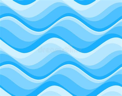 Seamless Waves Pattern 4 Stock Vector Illustration Of Ocean 288581017