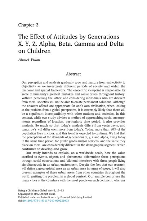 pdf the effect of attitudes by generations x y z alpha beta