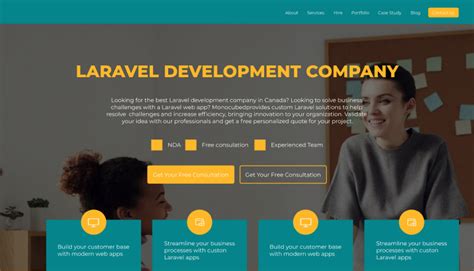 Laravel Website Figma