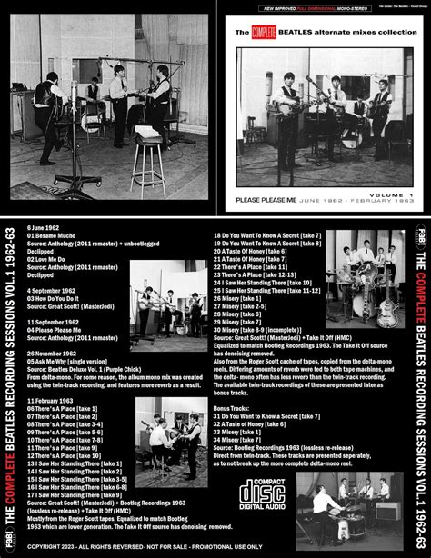 The Beatles The Complete Recording Sessions Vol1 1962 63 Please