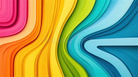 Colorful Abstract Waves Create A Vibrant And Dynamic Visual Experience