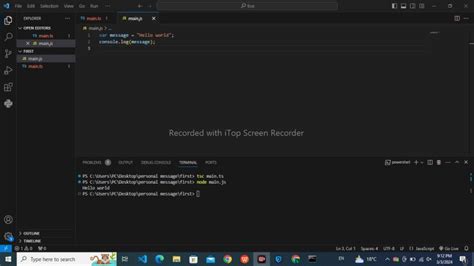 laiba siddique on linkedin my first assignment in typescript which is