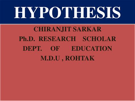 Pdf Hypothesis Power Point Presentation