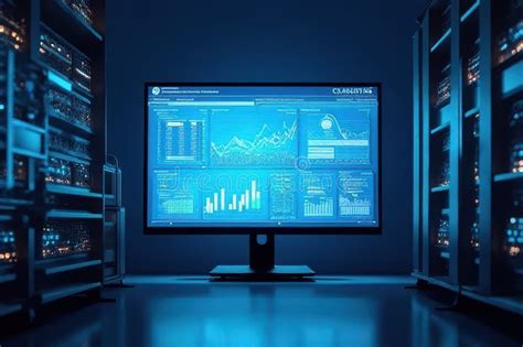 Cloud Data Visualization And Analysis Stock Illustration Illustration