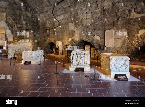 Inside Museum Of Greek Hierapolis Pamukkale Archeological Site