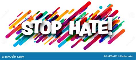 stop hate sign