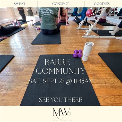 Barre X Community Class Marigold Experiences
