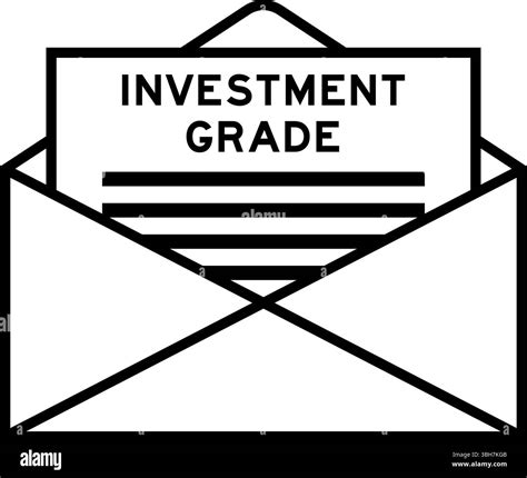 Envelope And Letter Sign With Word Investment Grade As The Headline