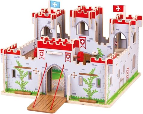Bigjigs Castle Toys King George Medieval Castle Playset