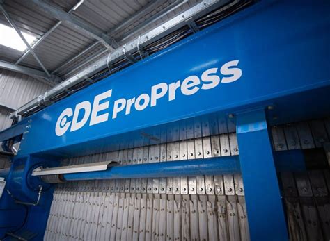 New Cde Filter Press Recycles 95 Of Water