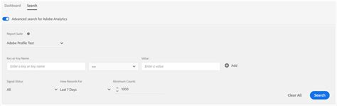 advanced search for adobe analytics adobe audience manager