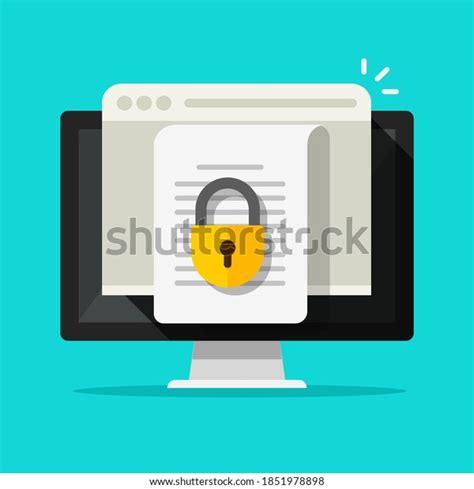 Document File Locked Vector Images Stock Photos Vectors Shutterstock