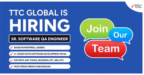 Ttc On Linkedin Jobopportunity Qaengineer Hiring Canadajobs Montréaljobs…