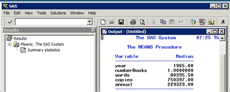 How To Get Median Is SAS Stack Overflow