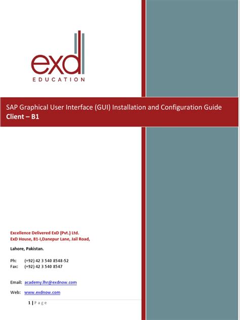 Sap Gui Installation And Configuration Guide Client B1 Pdf