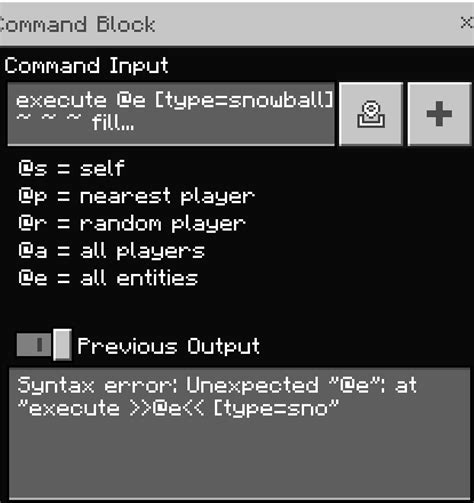 syntax error where a syntax error shouldn t be r minecraftcommands