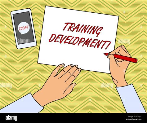 Writing Note Showing Training Development Business Concept For Learn