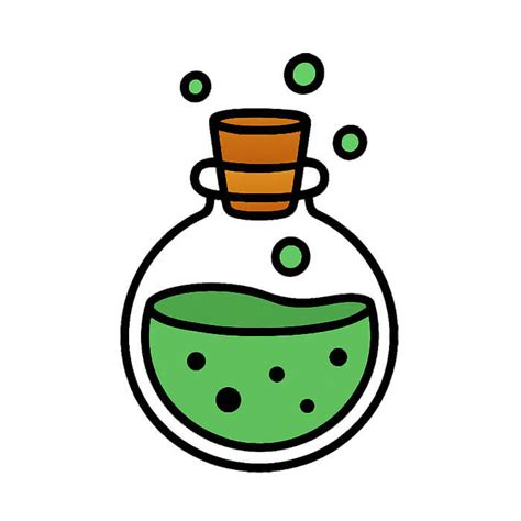Learn To Draw A Magic Potion Bottle Easy Halloween Drawings
