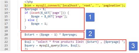 php mysql pagination แบ่งหน้าการแสดงผลด้วย php mysqli กรณีที่มีจำนวนแถว