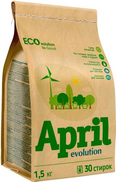 Evolution April Стиральный порошок 1500 г 30 стирок - купить с ...