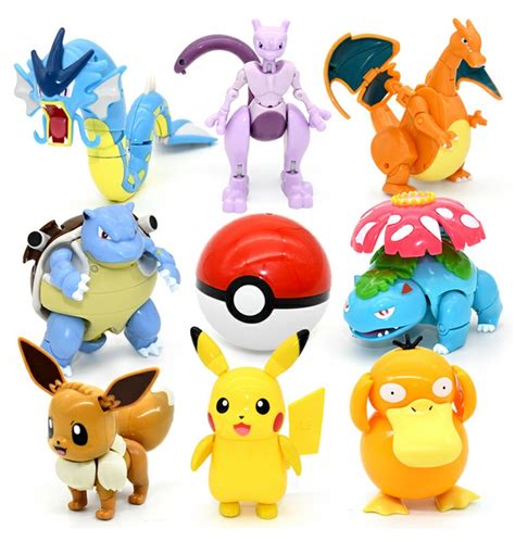 포켓몬 몬스터볼 4개 얼굴 표정 변신 피규어 세트 장난감 6종 12종 티몬