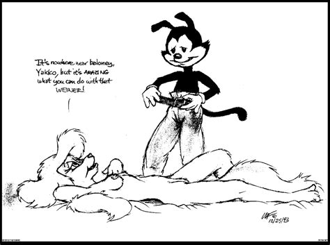 Rule 34 1990s 1993 Animaniacs Anthro Black Fur Breasts Clothes Female