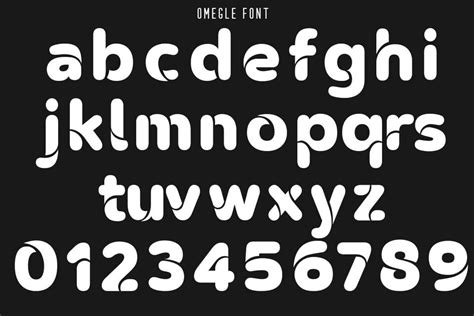 Omegle Font Madfonts