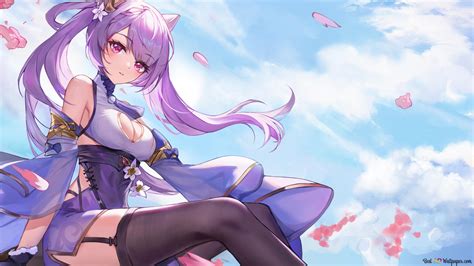 Keqing Hot Anime Girl Genshin Impact K Wallpaper Download