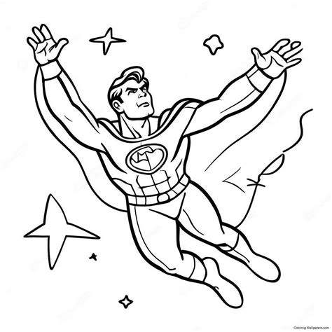Homelander Flying In The Sky Coloring Page 45624 36114