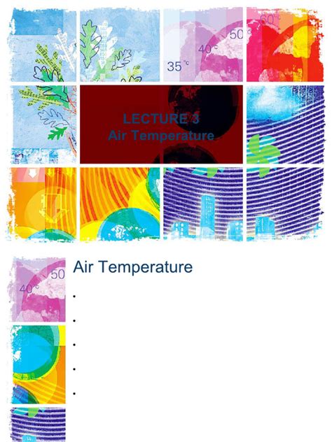 Lecture 3 Air Temperature Pdf Atmosphere Of Earth Cloud