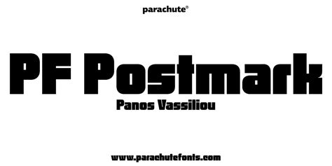 Pf Postmark Font