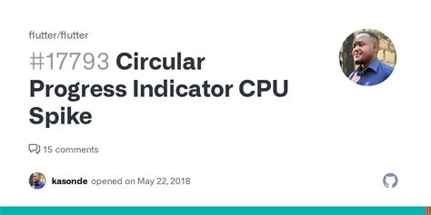 Circular Progress Indicator Cpu Spike · Issue 17793 · Flutterflutter · Github