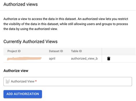 How To List Currently Authorized Views In Bigquery Stack Overflow