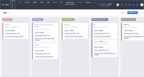 Kanban Board For Zoho Crm拡張機能