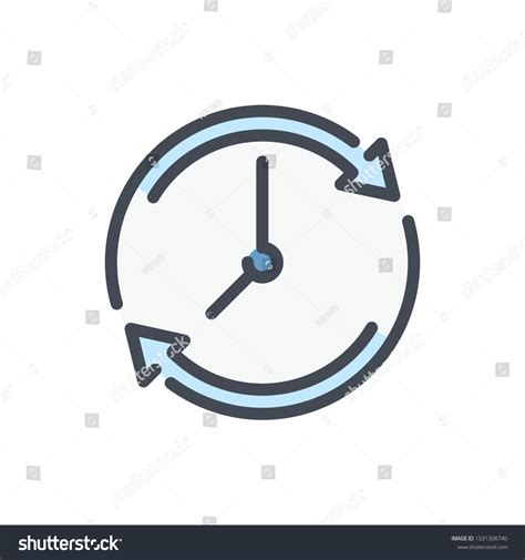 Clock Recycle Stock Vectors Images Vector Art Shutterstock