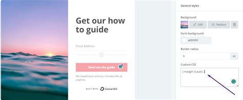 How To Center A Convertkit Form In Wordpress Weekend Growth