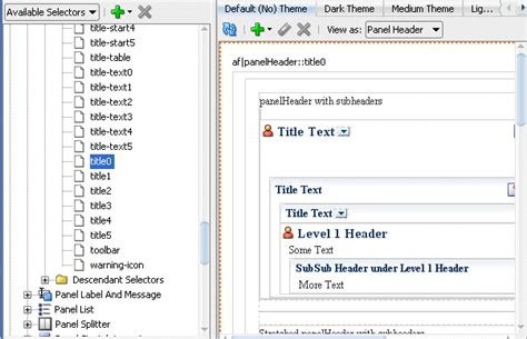 Oracle Jdeveloper G Release Tutorials Changing An Application S Look And Feel By Using Skins