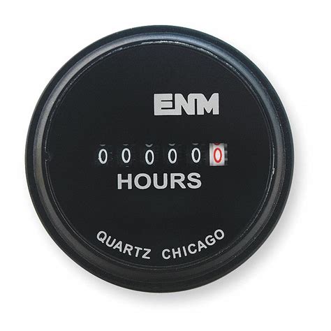 ENM Hour Meters Front Panel Mounting Hour Meter PAR T A Grainger