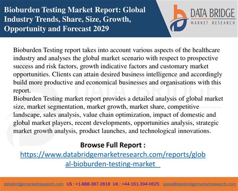 Ppt Bioburden Testing Market Powerpoint Presentation Free Download