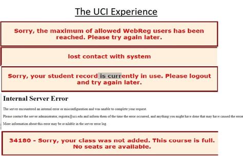 Webreg Quality Software R Uci