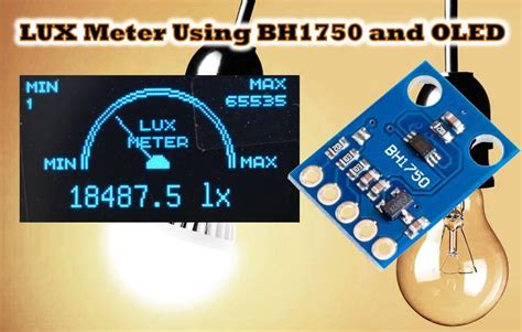 Lux Meter Using Bh1750 And Oled Display