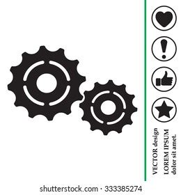 Vector Cog Settings Icon Symbol Stock Vector Royalty Free 333385274 Shutterstock