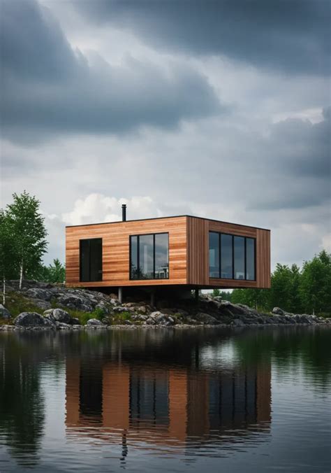 25 Sleek Small Modern Lake House Exteriors That Maximize Style