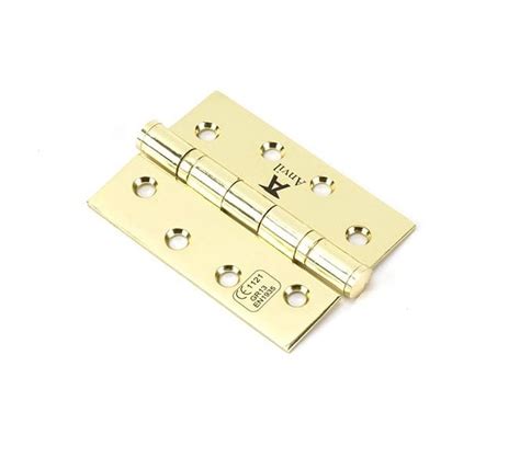From The Anvil Polished Brass Hinge Pair At Handles4homes