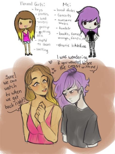 Other Girls Vs Me Lesbian Comic Cute Gay Im Not Like Other Girls